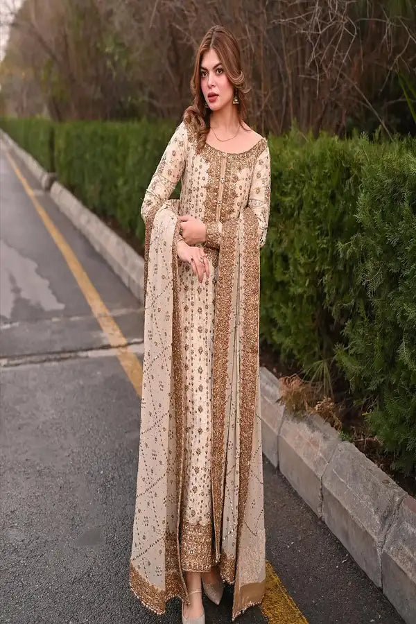 Harris Shakeel - White Ivory – Girls Fashions